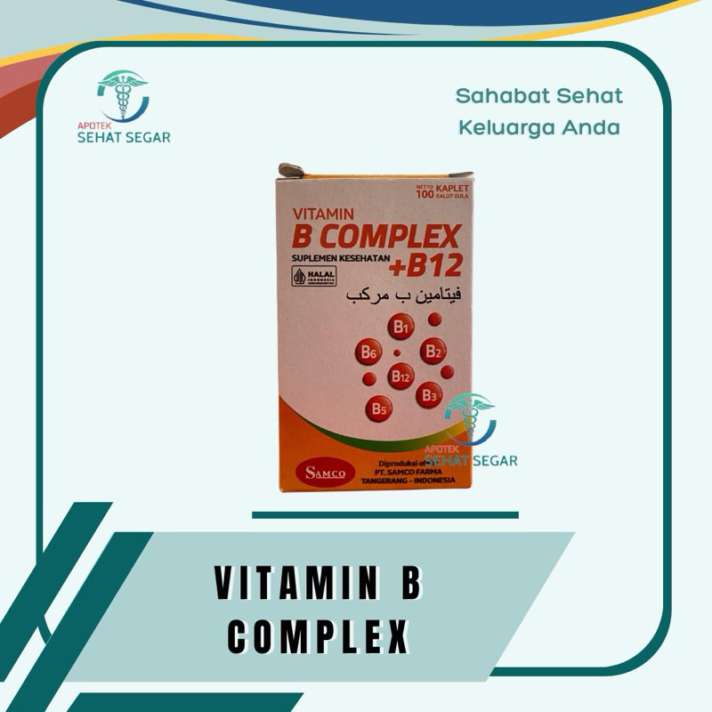 Jual VITAMIN B COMPLEX + B12 100 KAPLET | Shopee Indonesia