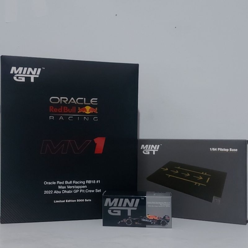 Jual MINI GT PIT CREW SET MAX VERSTAPPEN ABU DHABI GP 2022 + PITSTOP ...