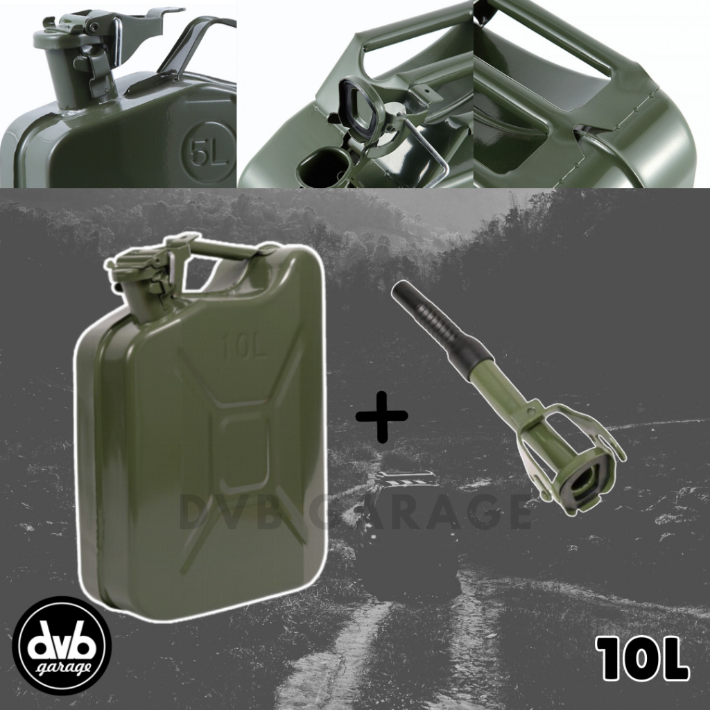 Jual JERIGEN BESI BENSIN SOLAR JERRYCAN CARBON STEEL PLATE JIRIGEN ARMY ...