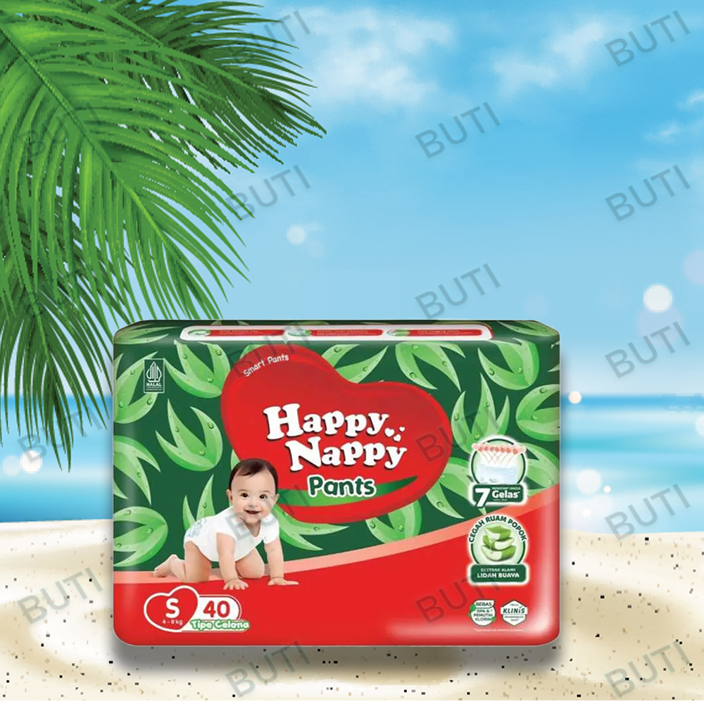Jual HAPPY NAPPY SMART PANTS S40 / M32 / L28 / XL24 | Shopee Indonesia