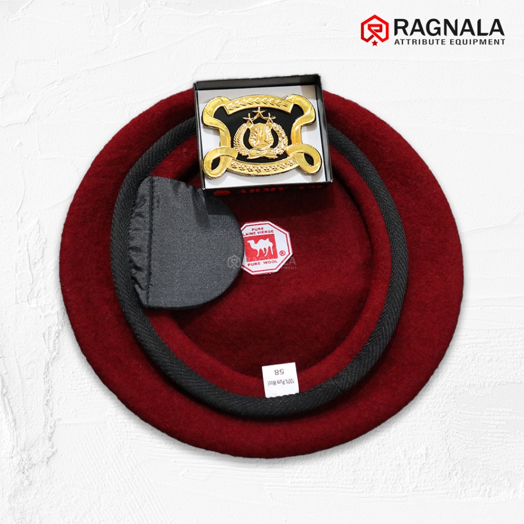 Jual Baret Reskrim Satu Set dengan Emblem / Baret Merk Camel | Shopee ...