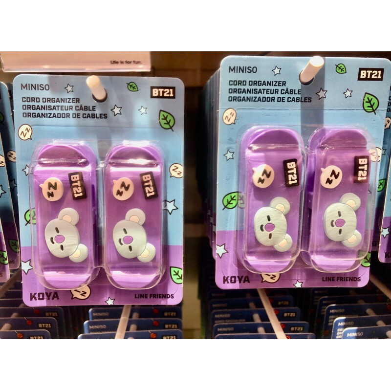 Jual Miniso x BT21 Collection Cord Organizer Cable BTS Series (TATA ...