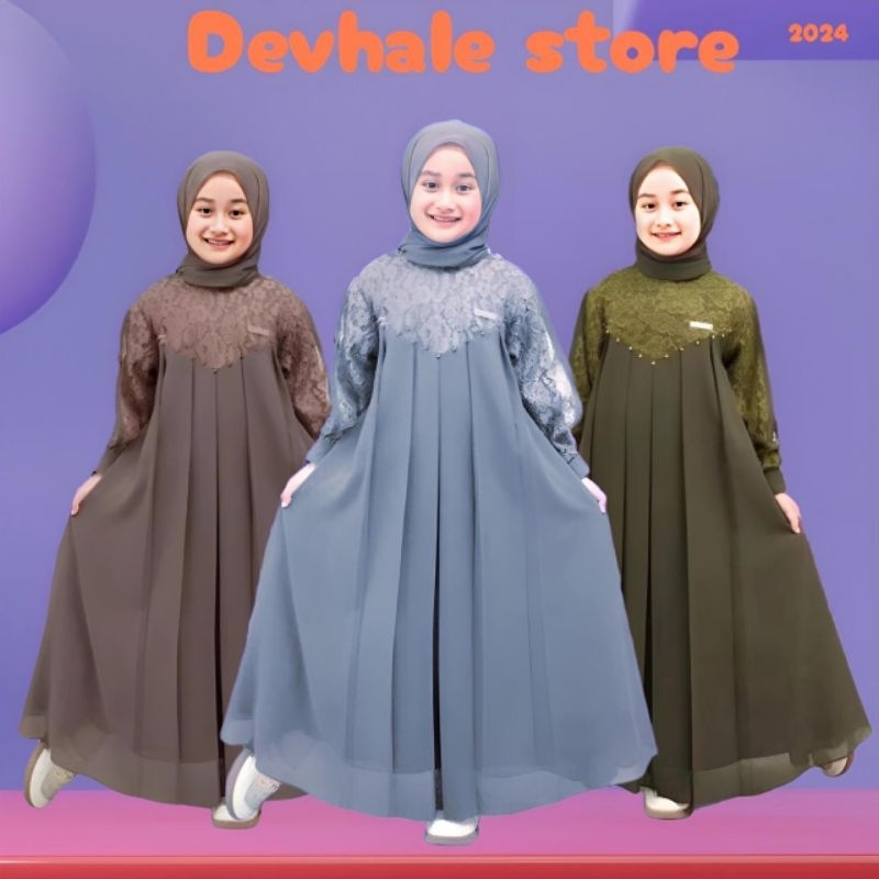 Jual GAMIS INARA KIDS SET KHIMAR/DRESS GAMIS KONDANGAN ANAK USIA 3- 14 ...