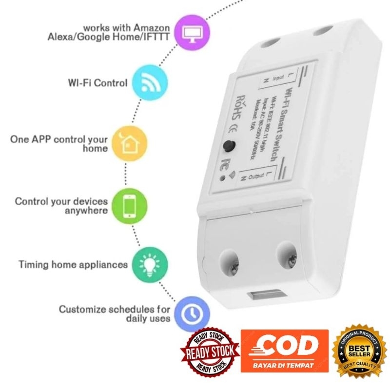 Jual Smart Breaker ON OFF / Switch Wifi Wireless | Shopee Indonesia