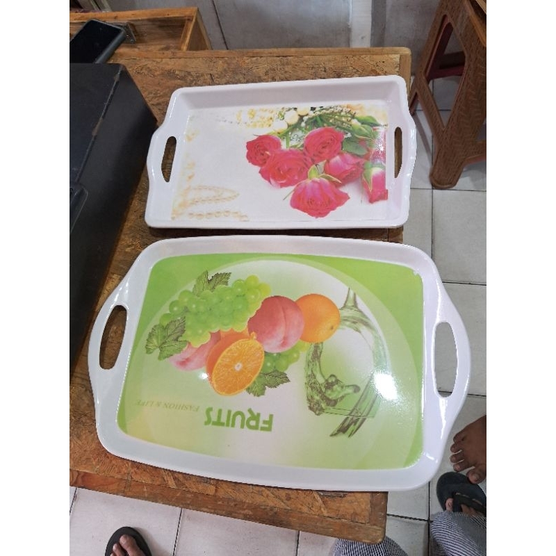 Jual NAMPAN MOTIF MELAMIN/NAMPAN SEGI/NAMPAN AESTHETIC/NAMPAN CANTIK ...