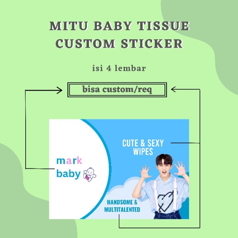 Jual STICKER MITU BABY TISU BASAH CUSTOM NCT FREEBIES KONSER | Shopee ...
