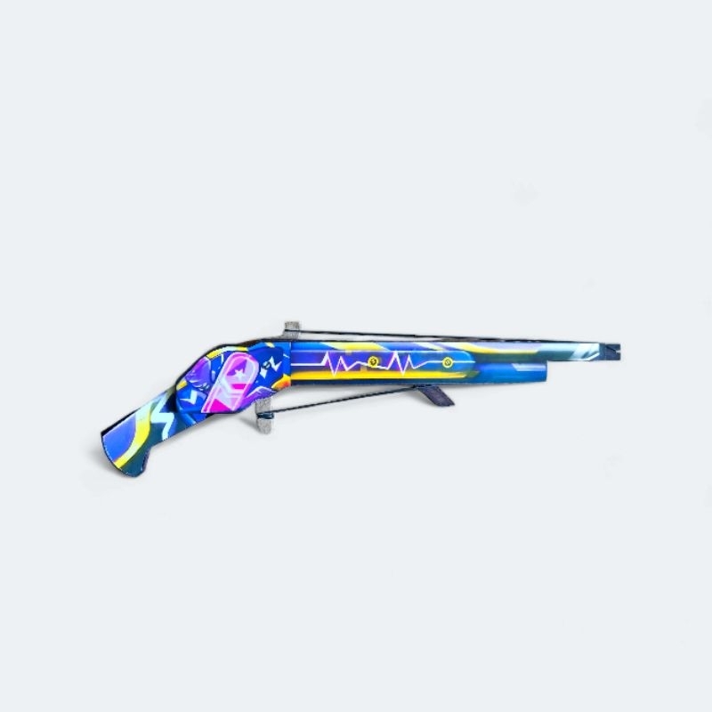 Jual Pistol Mainan Kayu SG Adventure M1887 FF Free Fire tembakan karet ...