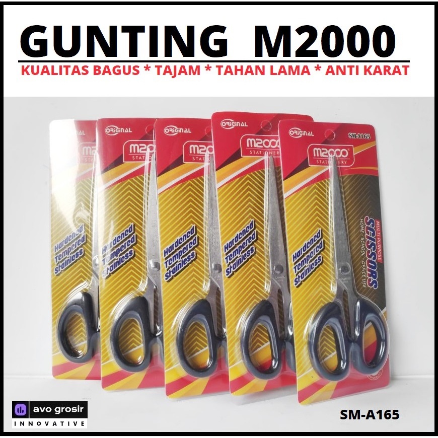 Jual Gunting Ukuran Sedang SM-A165 Pisau Baja | Shopee Indonesia