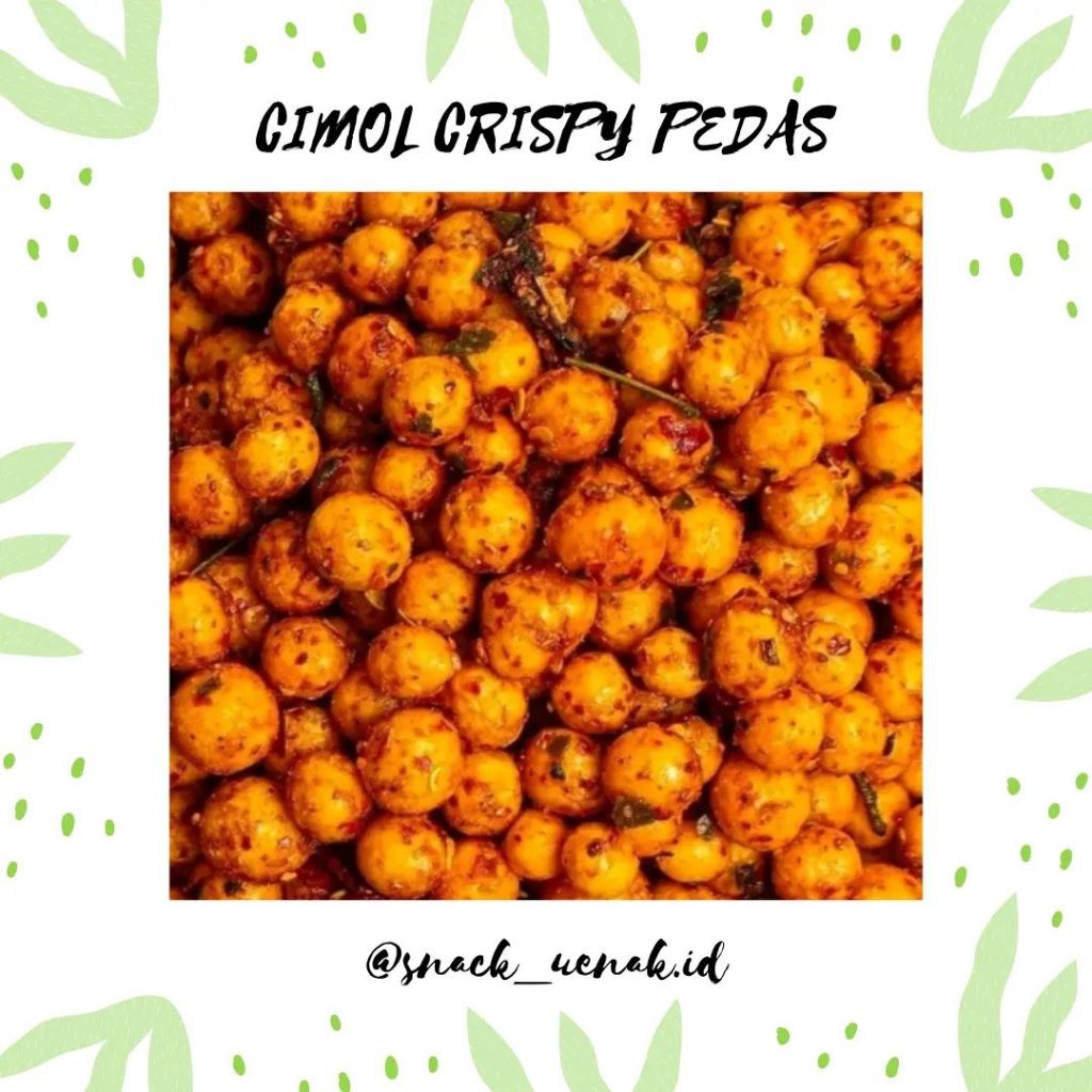 Jual SNACK KILOAN CIMOL CRISPY PEDAS 250 GRAM | CEMILAN MURAH MAKASSAR ...