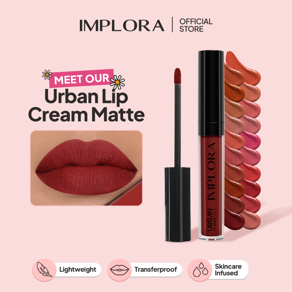 Jual (FREE GIFT) IMPLORA URBAN LIP CREAM MATTE ORIGINAL BPOM | LIP ...