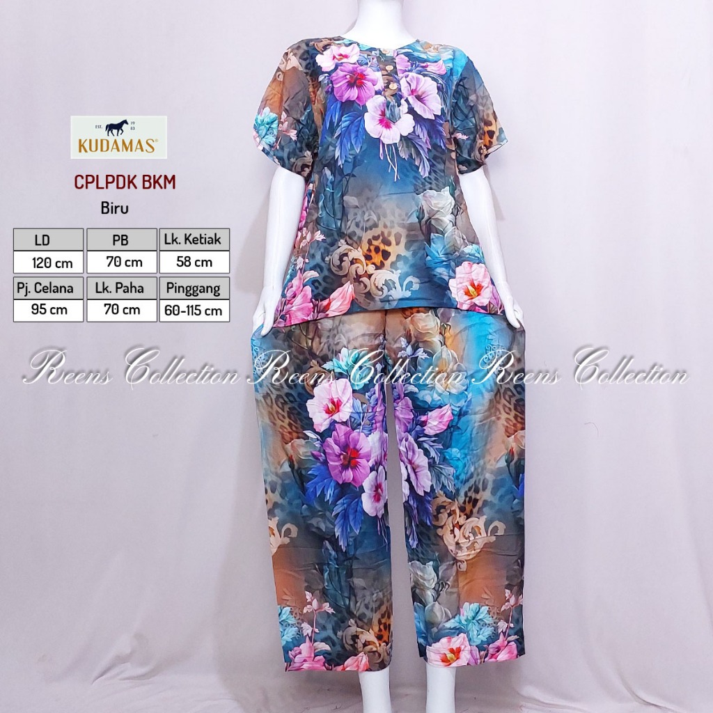 Jual Batik Kuda Mas Setelan CPLPDK Piyama Wanita Celana Panjang Lengan ...