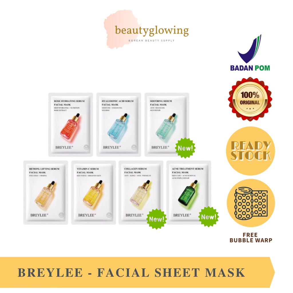 Jual Breylee Facial Mask Sheet | Shopee Indonesia