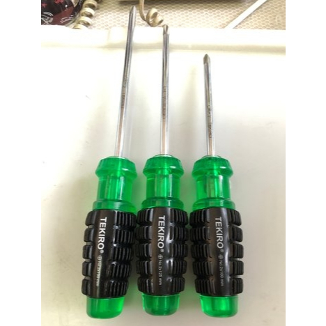 Jual Tekiro Obeng Gagang Karet Hijau (+) Obeng Bunga 100 - 200 MM ...