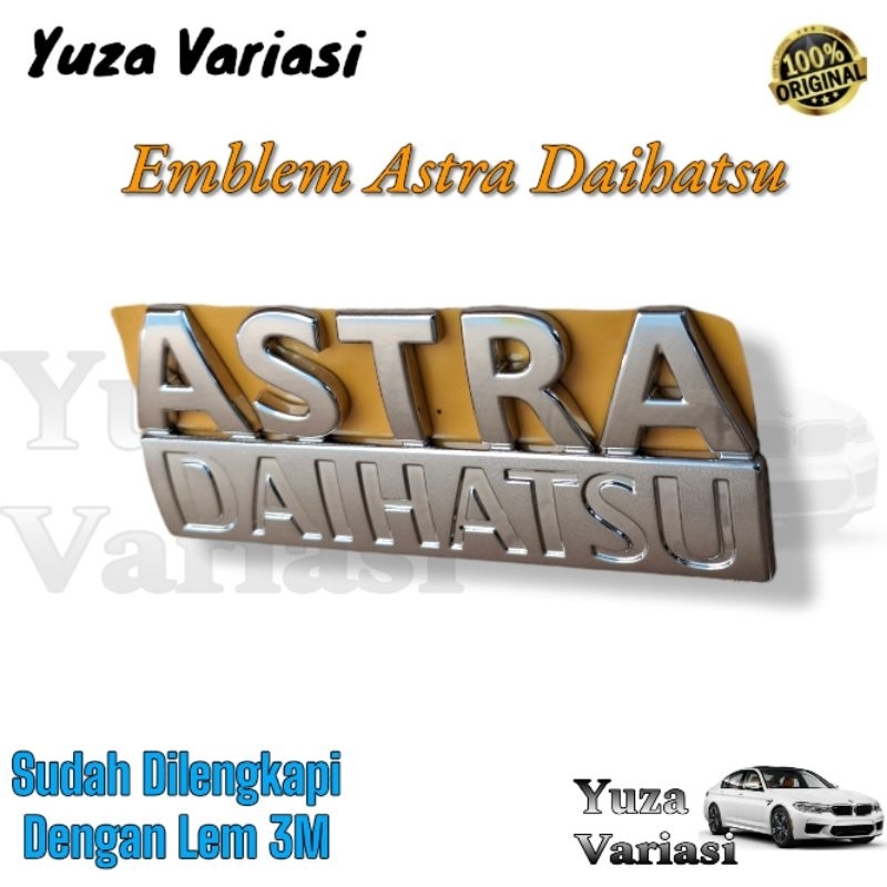 Jual logo emblem tulisan bagasi belakang ASTRA DAIHATSU untuk mobil ...