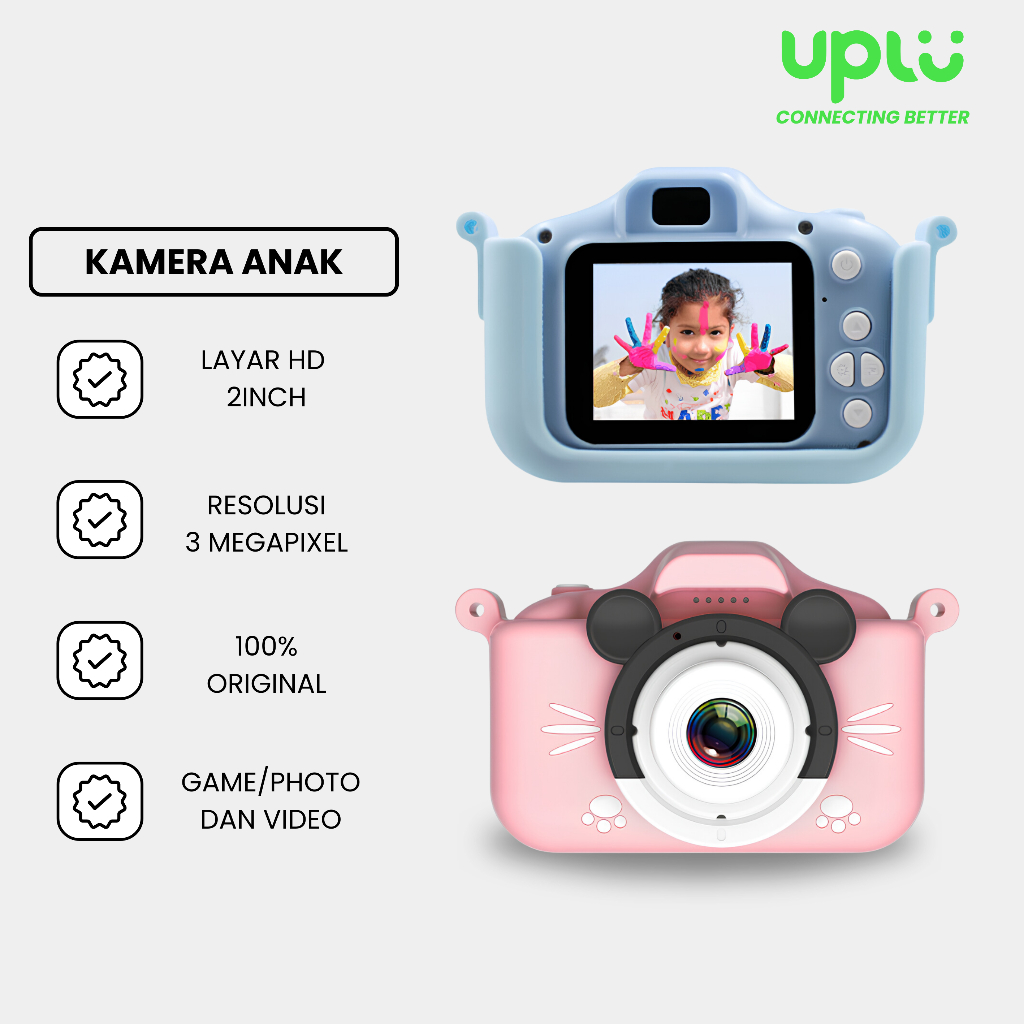 Jual UPLU Kamera Anak Mini Digital Layar HD 3 Megapixel Kids Camera ...