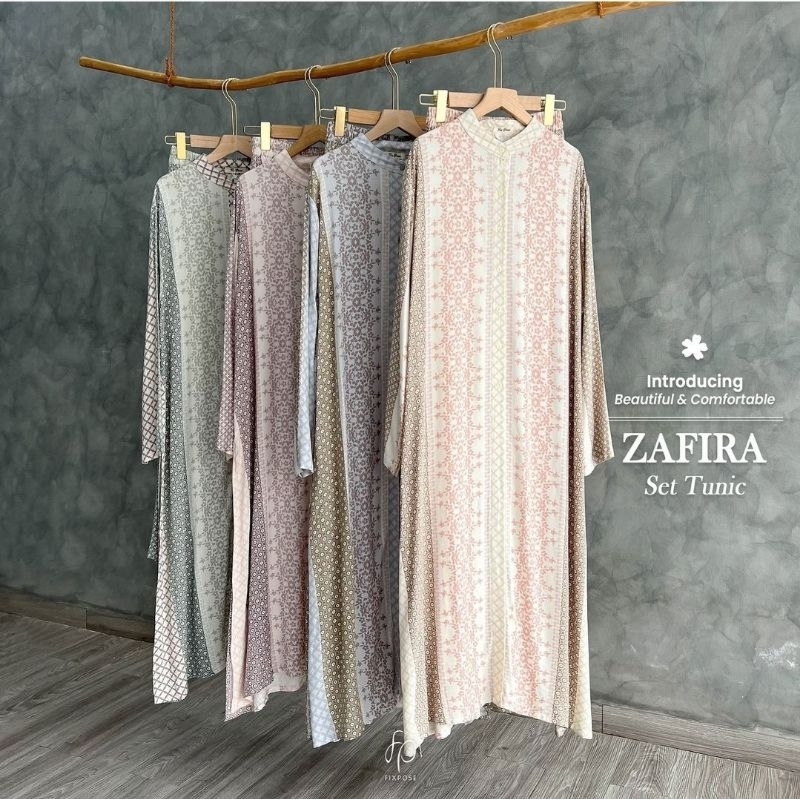 Jual Zafira Set Tunic |Milen Set Fixpose | Set wanita | Shopee Indonesia
