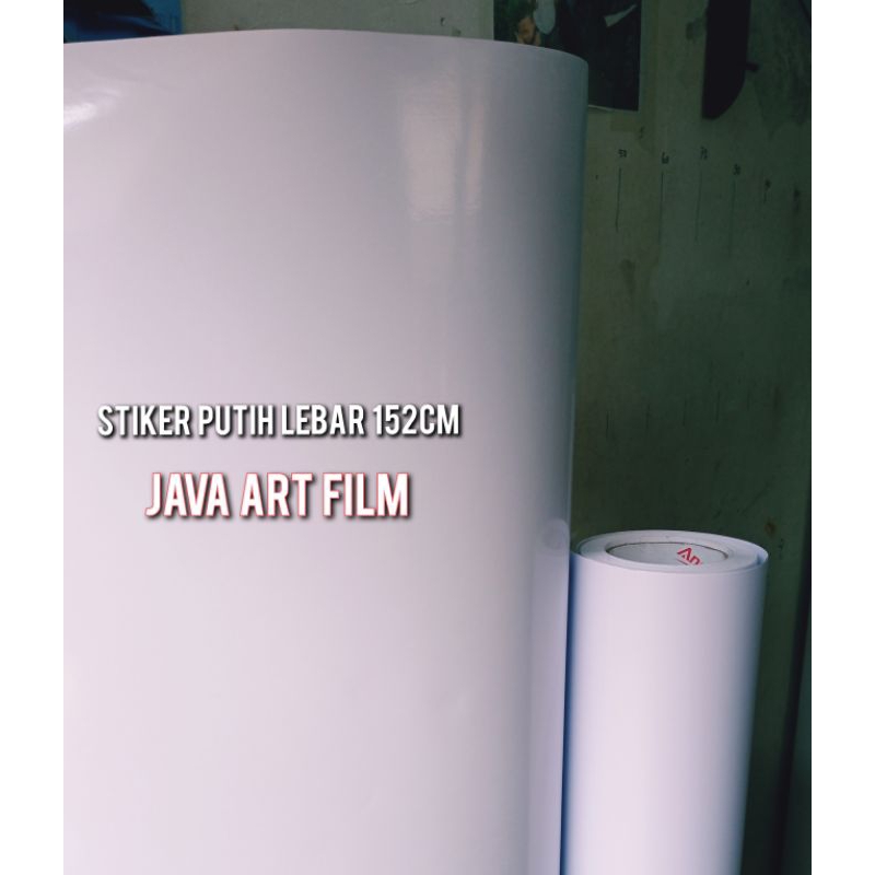 Jual stiker putih susu Lebar 152cm/sticker kaca white board/stiker ...