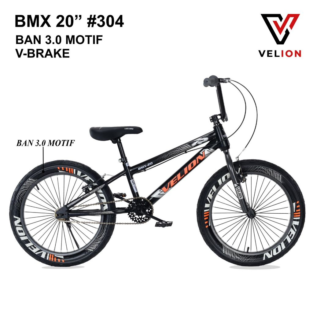 Jual Sepeda Anak Laki TERMURAH - BMX 20" INCH VELION BAN MOTIF 3.0 V ...
