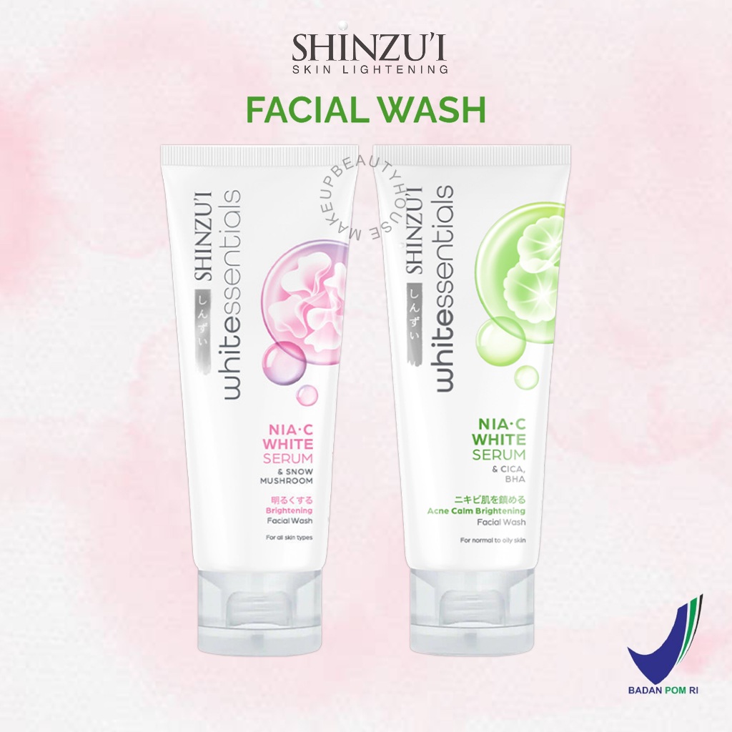 Jual SHINZUI WHITEssentials Acne Calm Brightening Facial Wash CICA ...