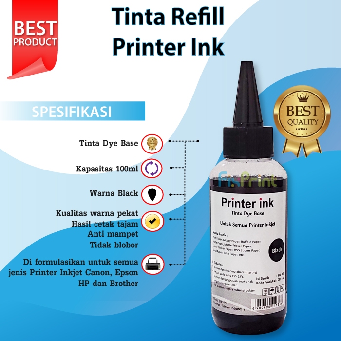 Jual Tinta Refill Printer Canon Ip2770 Mp287 MP257 Mp237 MG2570s MG2570 ...