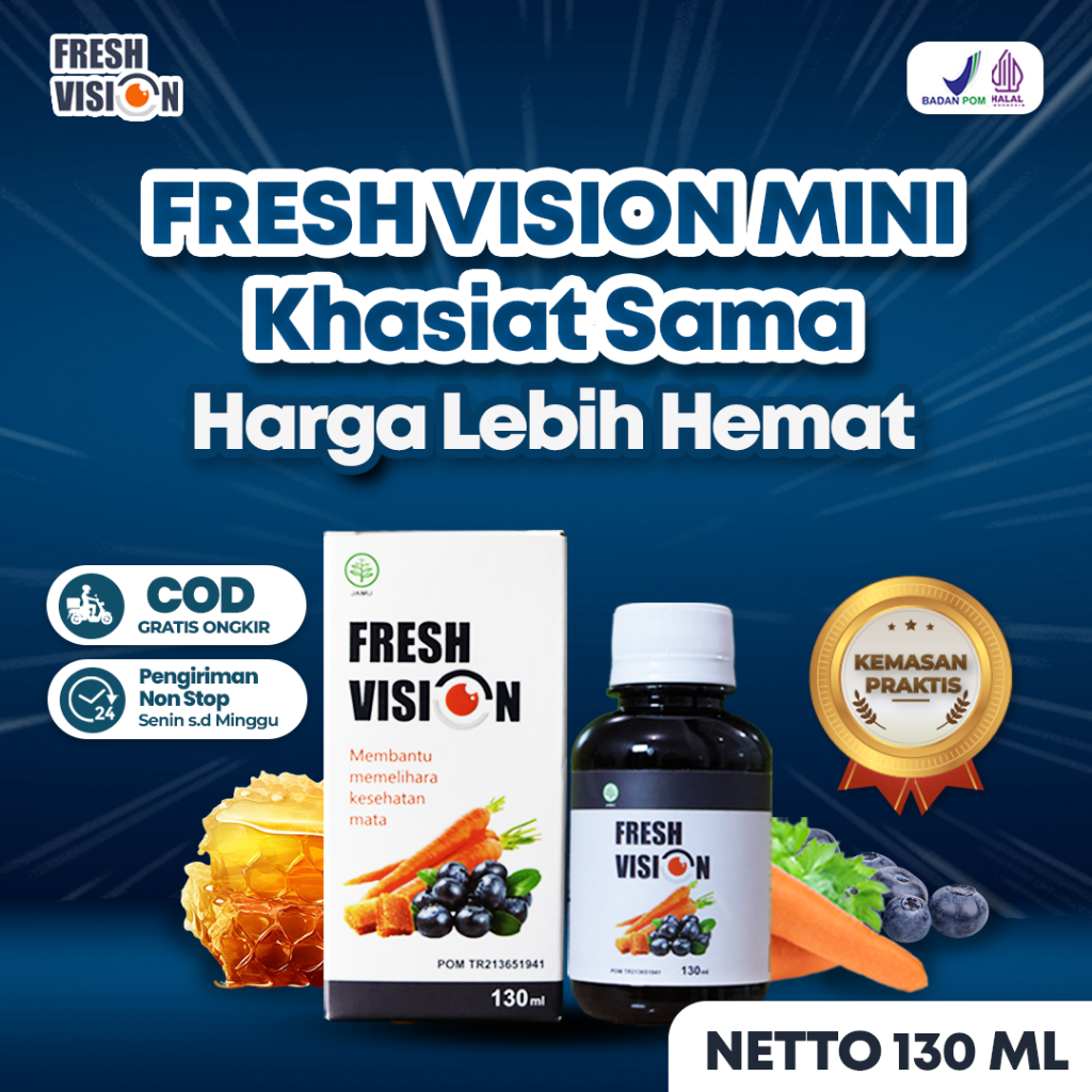 Jual 2 Botol Fresh Vision Mini | Madu Kesehatan Mata Sembuhkan Minus ...