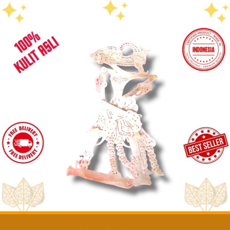 Jual SETYAKI PUTIHAN Wayang Kulit sapi Asli / Wayang Kulit Gebingan ...