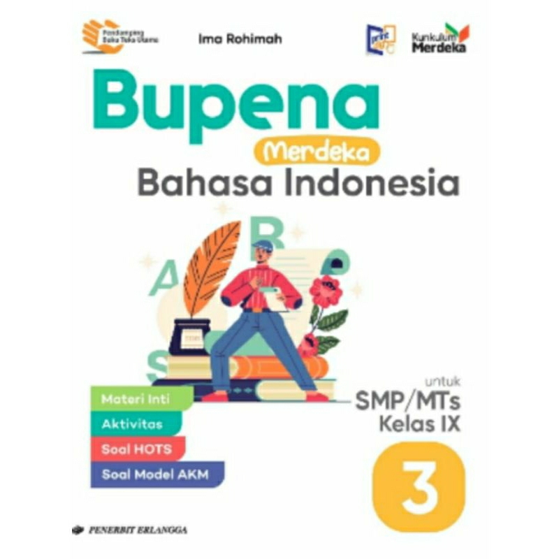 Jual Bupena Bahasa Indonesia kelas 3 SMP/Mts Kurikulum Merdeka Penerbit Erlangga | Shopee Indonesia