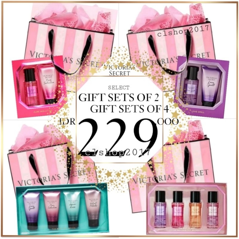 Jual ONSALE! ️ VICTORIA'S SECRET VS GIFT SET 4 IN 1 MIST / LOTION ...