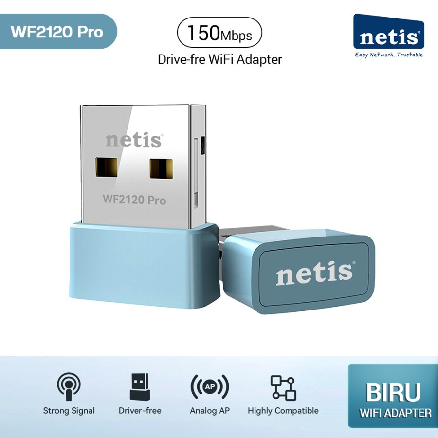 Jual NETIS WF2120 Pro USB WIFI 150Mbps WIFI Adapter | Shopee Indonesia