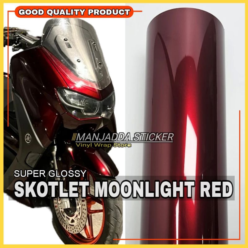 Jual Sticker Scotlite Moonlight Red Super Glossy Serial Pet Stiker ...
