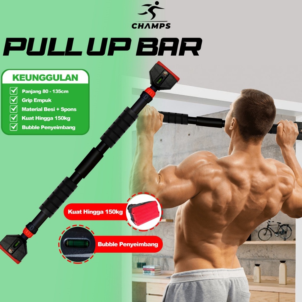 Jual KODE T14R CHAMPS Pull Up Bar Atau Door Chinning Bar Untuk ...