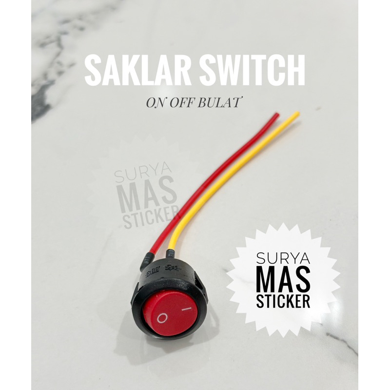 Jual saklar on off switch bulat led motor lampu universal | Shopee ...