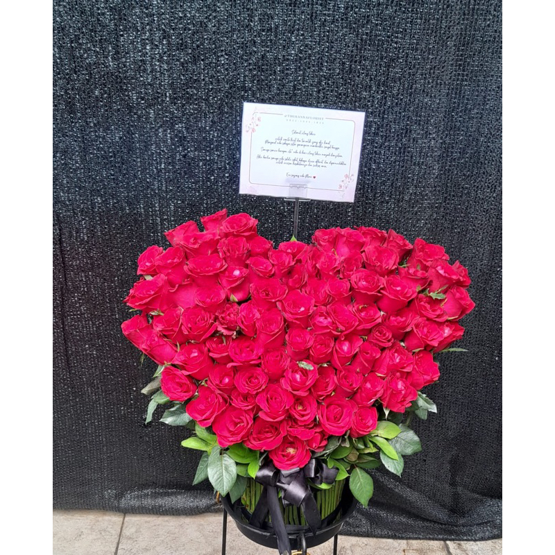 Jual THE ROSES FLOWER STANDING bouquets bucket buket bunga segar fresh ...