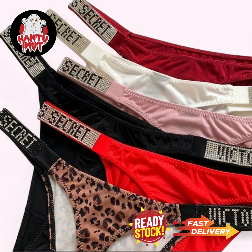 Jual 1233 Vies Secret Sexy Rhinestone Bling String Thong dengan 1 ...