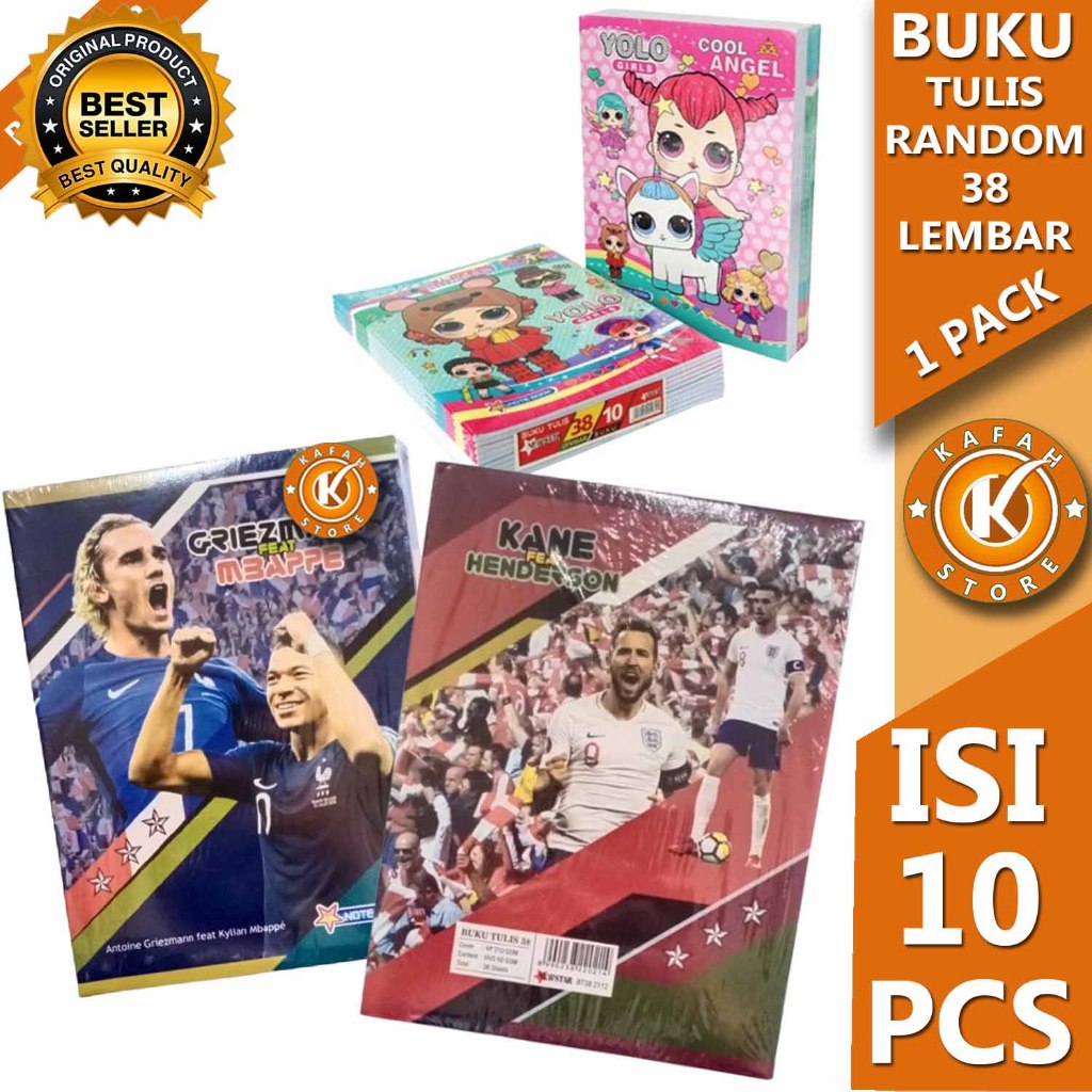 Jual BUKU TULIS 38 LEMBAR 1 PACK X 10 PCS kafah store | Shopee Indonesia