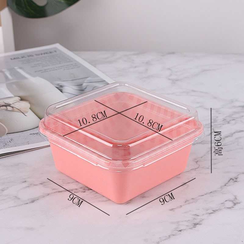 Jual MDLBake 10 SETS PINK FULL PERSEGI PREMIUM KOREAN DESSERT BOX BENTO ...