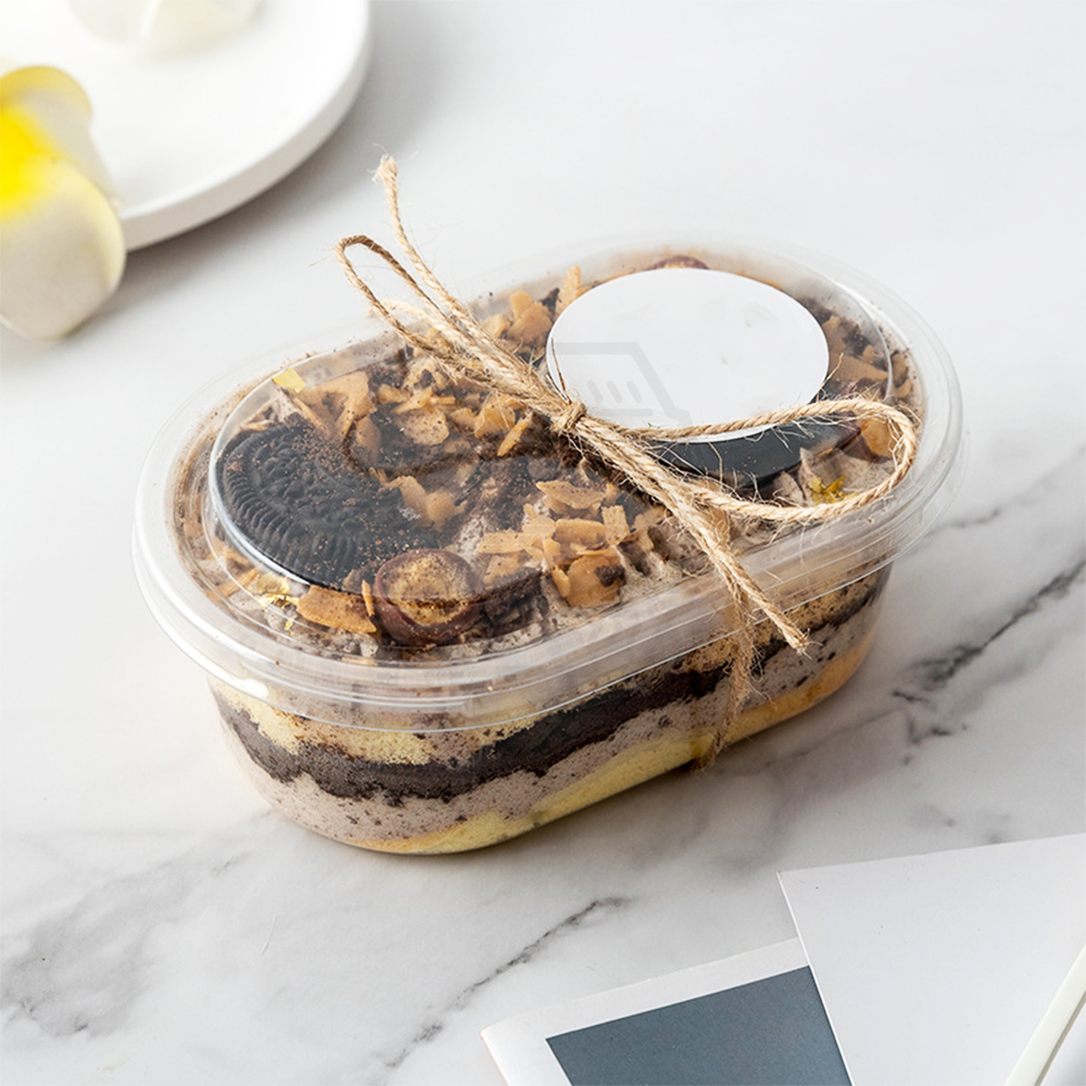 Jual Mika Dessert tiramisu Oval 450ml isi 10 pcs | Shopee Indonesia