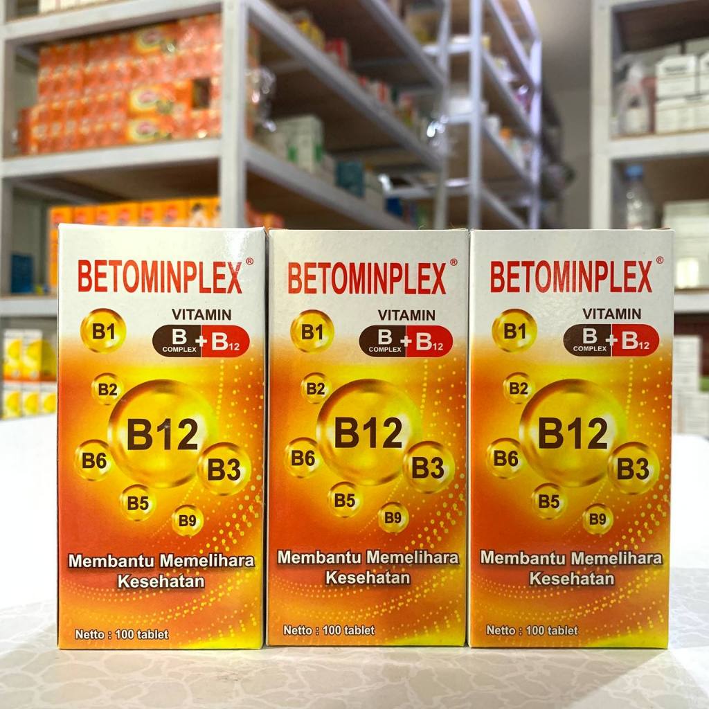 Jual Betominplex B complex + B12 isi 100 (membantu memenuhi kebutuhan ...