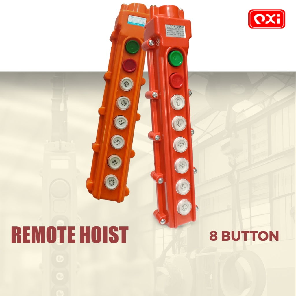 Jual Remote Hoist Button Control 8 Tombol / Remot Crane Push Button Switch | Shopee Indonesia