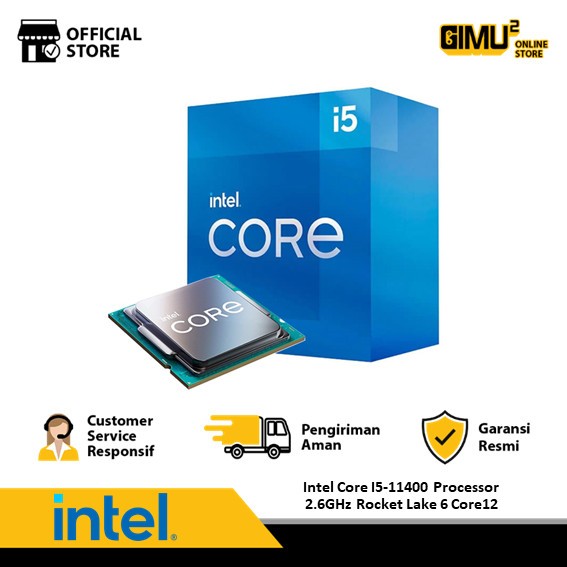 Jual Intel Core I5-11400 Processor 2.6GHz Rocket Lake 6 Core12 Thread LGA1200 BOX | Shopee Indonesia