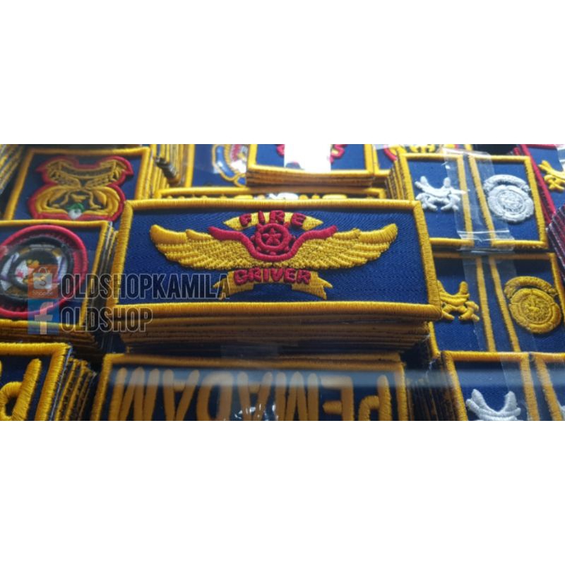 Jual brevet wing fire driver pemadam damkar Lis kuning | Shopee Indonesia