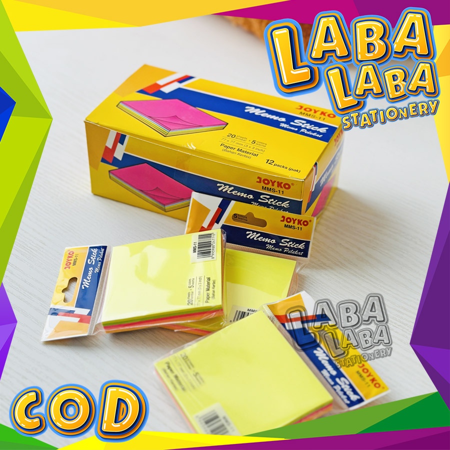 Jual LabaLabaStationery JOYKO Memo Stick MMS-11 / Memo Perekat Sticky ...