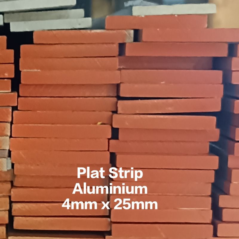 Jual Plat Strip Aluminium 4mm x 25mm x 700mm | Shopee Indonesia