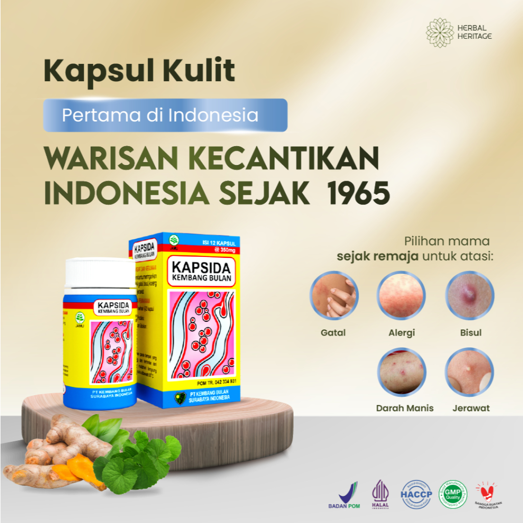 Jual KAPSIDA - Membantu Meredakan Jerawat, Gatal, Alergi, Pembersih ...