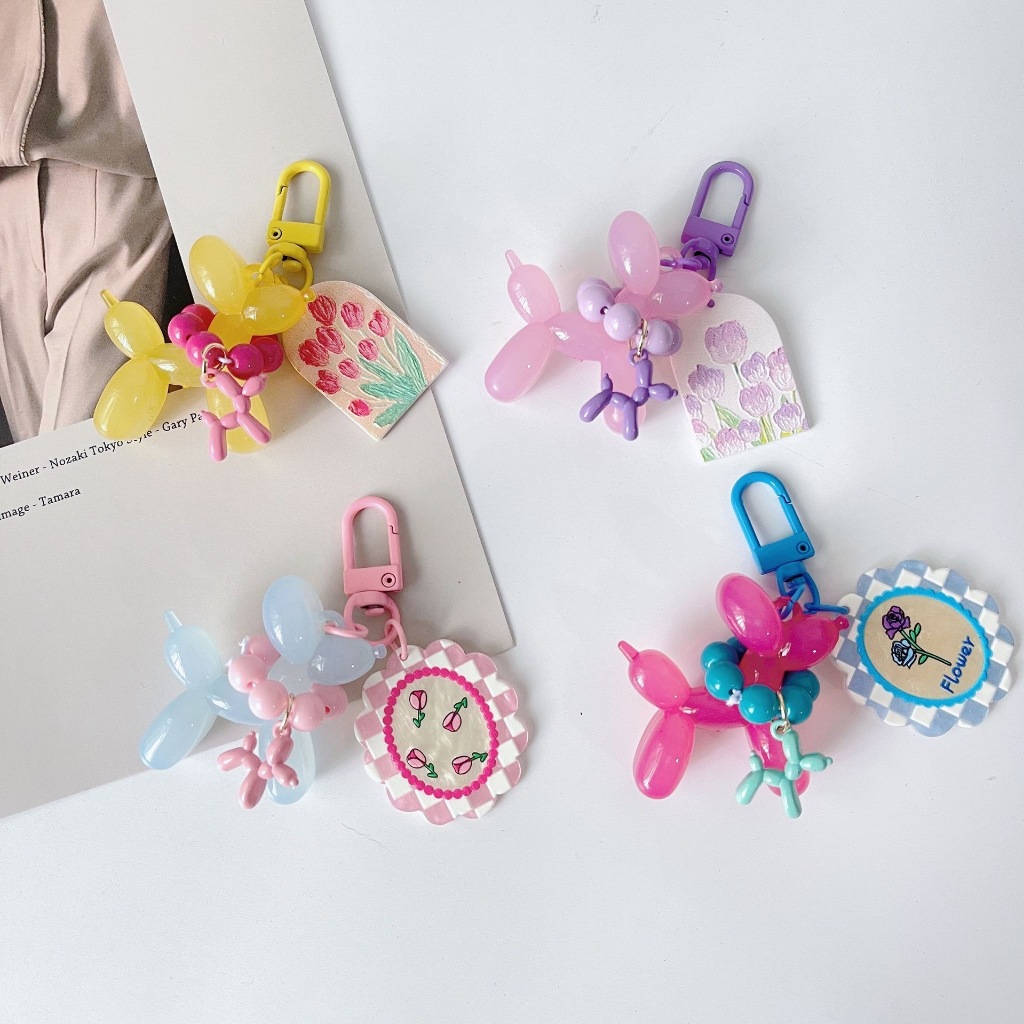 Jual Diy permen warna balon anjing liontin tas liontin hadiah gantungan ...