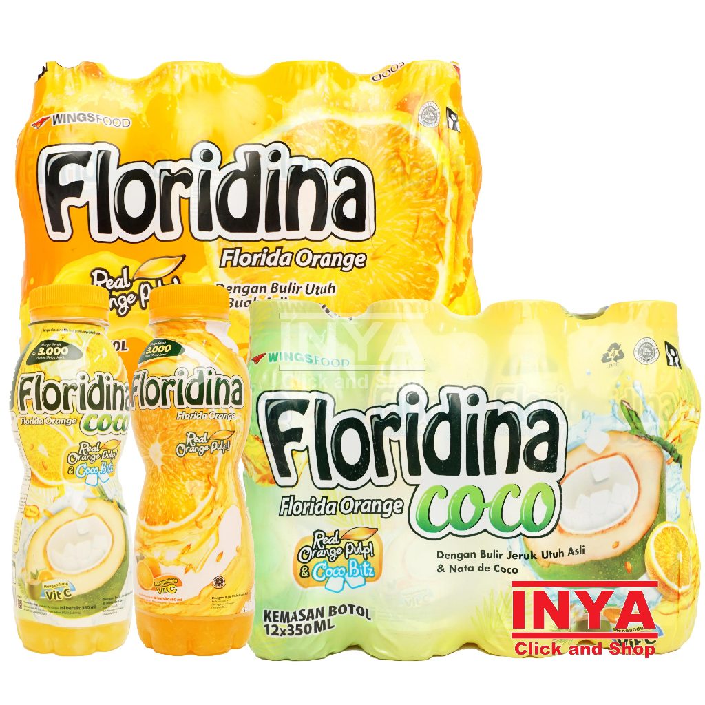 Jual Floridina Orange Coco Pulp 12X350ml Florida Orange Real Pulp BOX ...