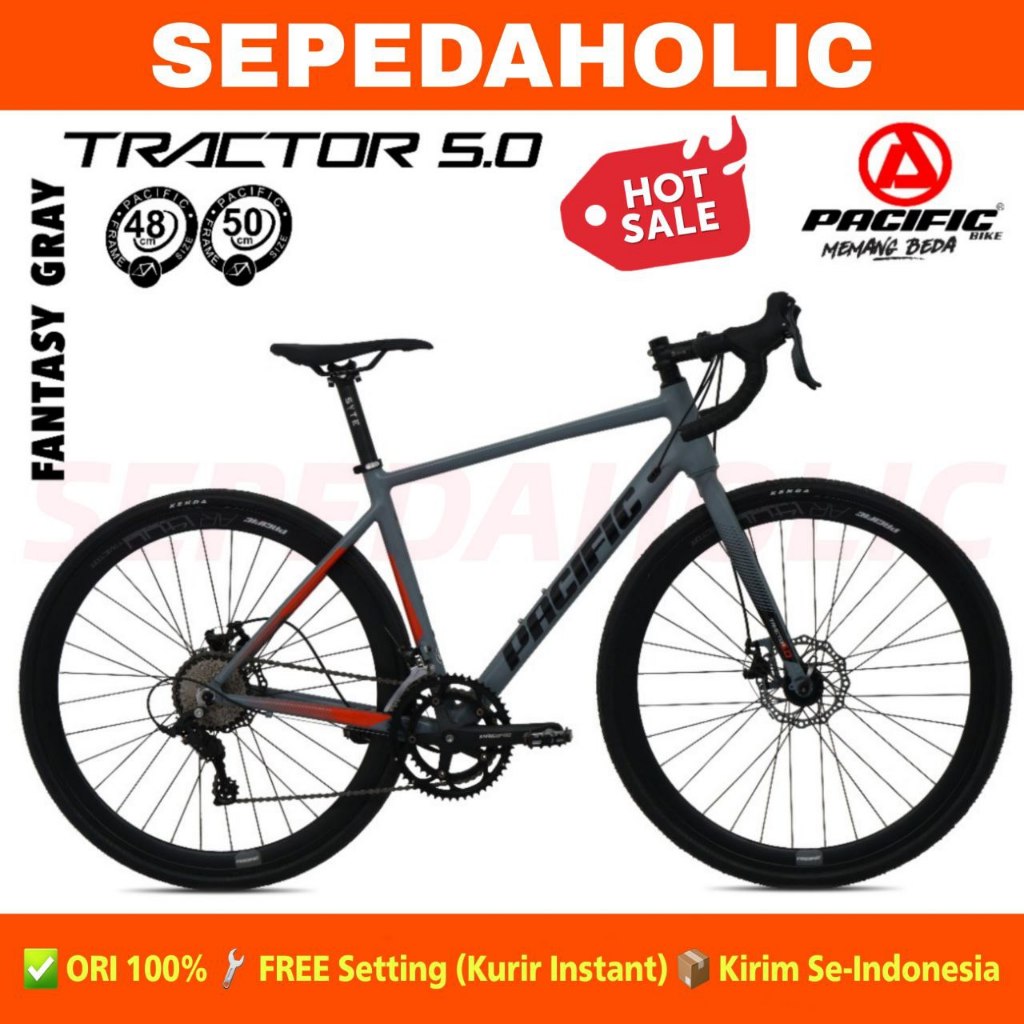 Jual Sepeda Roadbike PACIFIC TRACTOR 5.0 Alloy 700C Balap 18 Speed ...