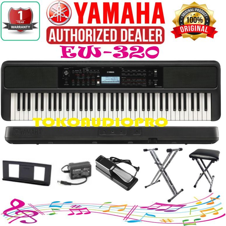 Jual Keyboard Yamaha PSR EW320 EW-320 Keyboard Paket | Shopee Indonesia
