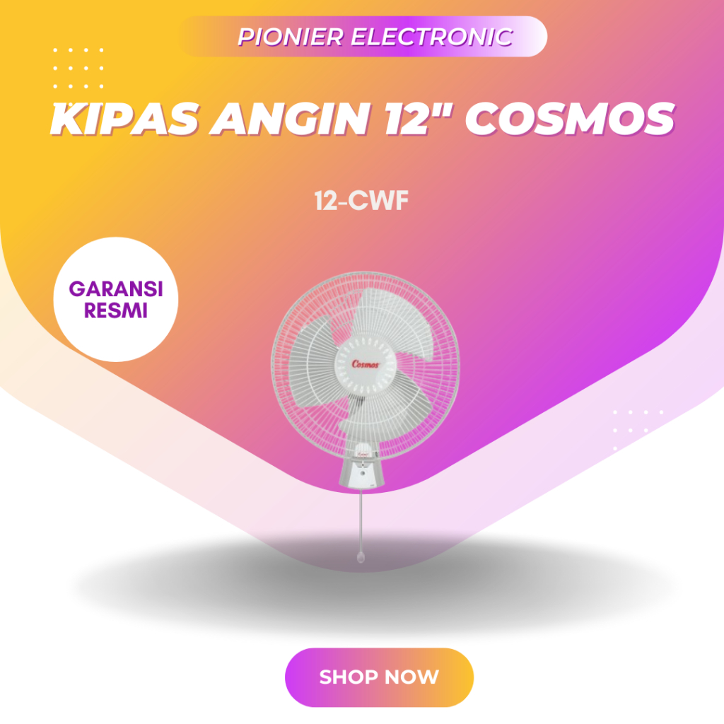 Jual Cosmos 12-CWF Kipas Angin Dinding / Wall Fan 12 Inch GARANSI RESMI | Shopee Indonesia