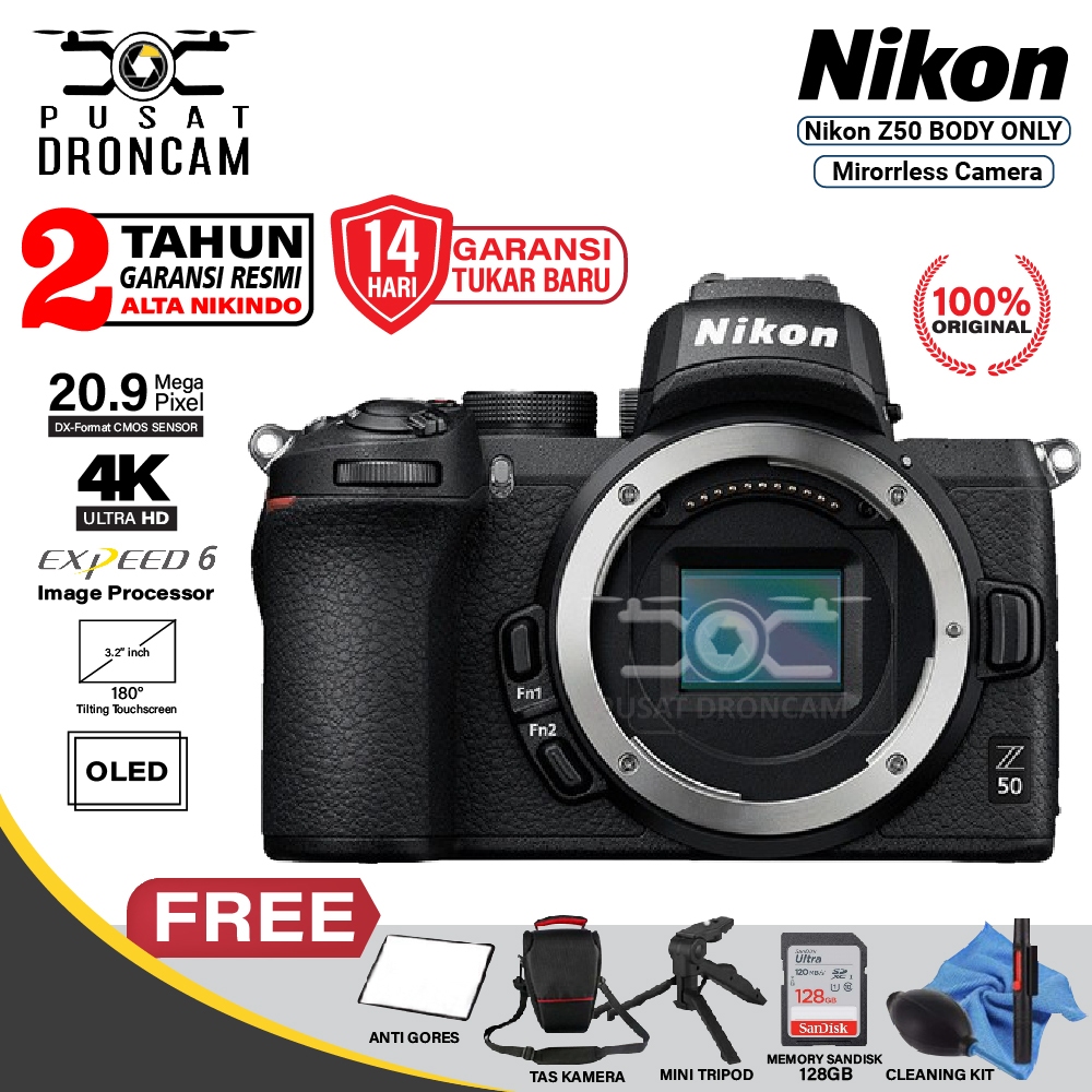 Jual Nikon Z50 Body Only Mirrorless Camera FullFrame Bodi Z 50 Nikon ...